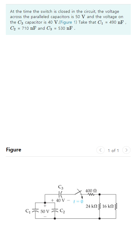 Solved part A. What percentage of the initial energy stored | Chegg.com