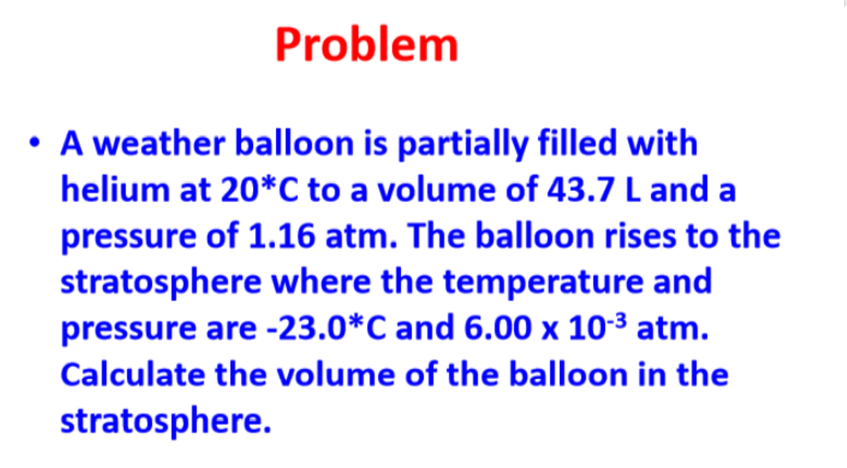 Solved - A weather balloon is partially filled with helium | Chegg.com
