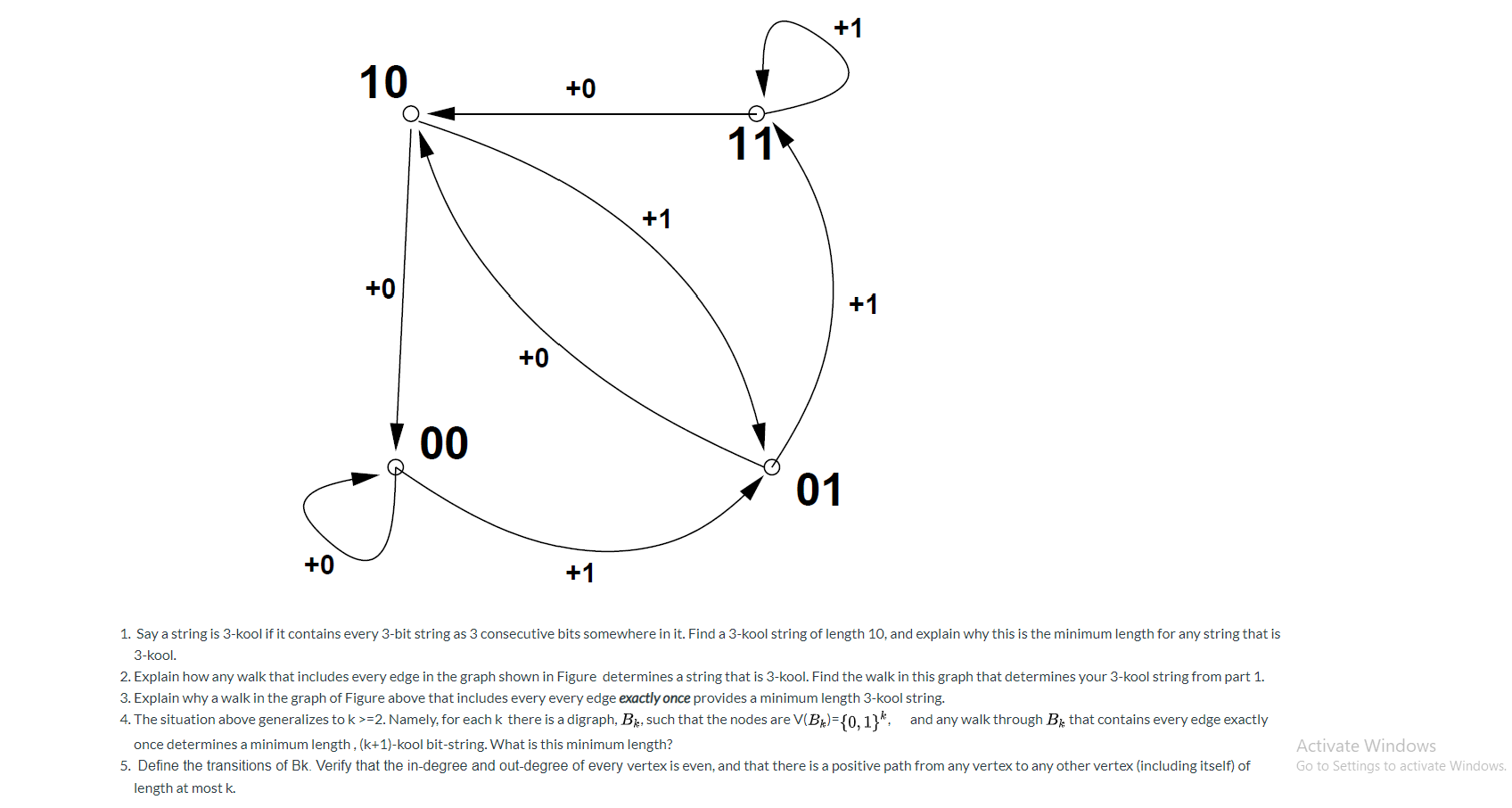 A 3-bit string is a string made up of 3 characters, | Chegg.com