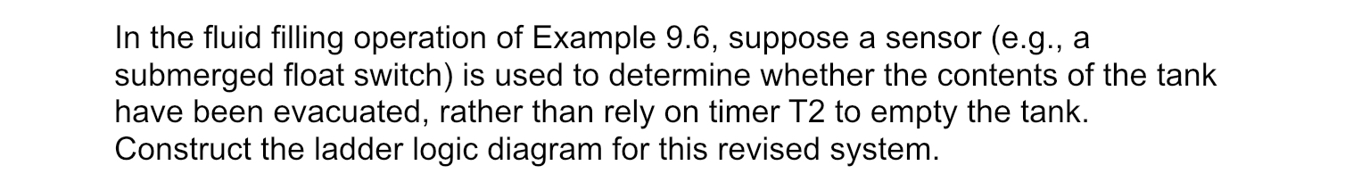 Solved In the fluid filling operation of Example 9.6, | Chegg.com