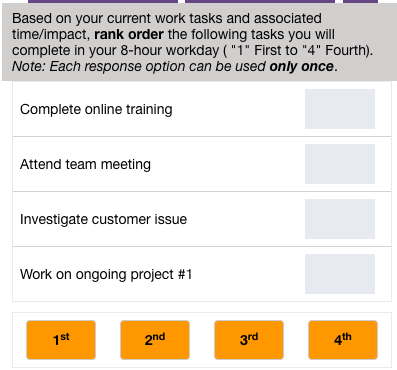 Solved Based on your current work tasks and associated | Chegg.com