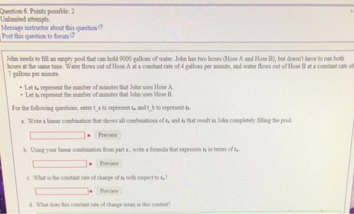 Solved Question 6. Points possible: 2 Unlimited attempts | Chegg.com