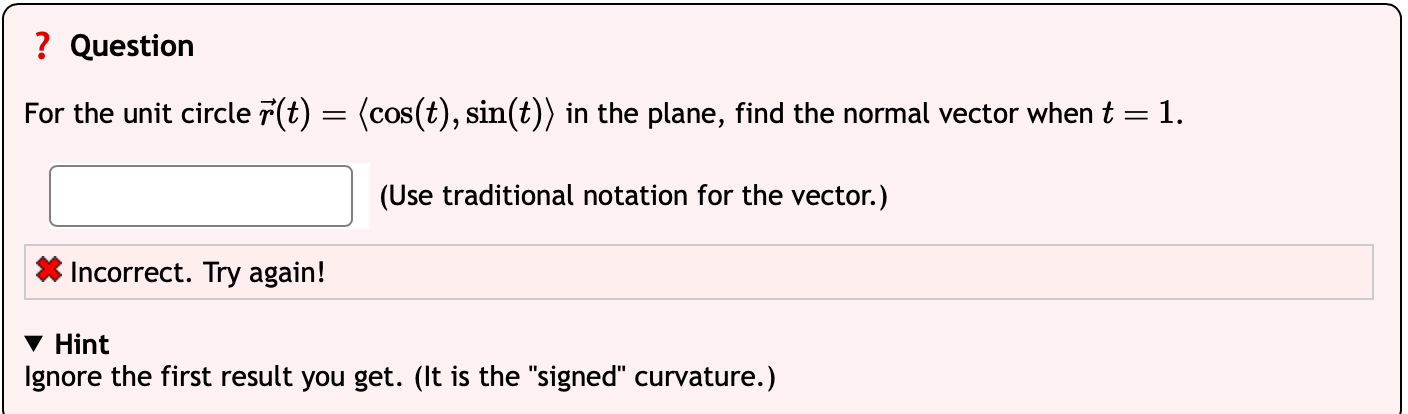 Solved ? Question For the unit circle r(t)= cos(t),sin(t) | Chegg.com