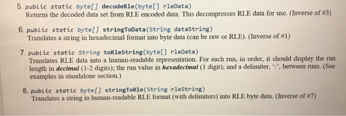 Solved P2: RLE with Images Overview In this project students | Chegg.com
