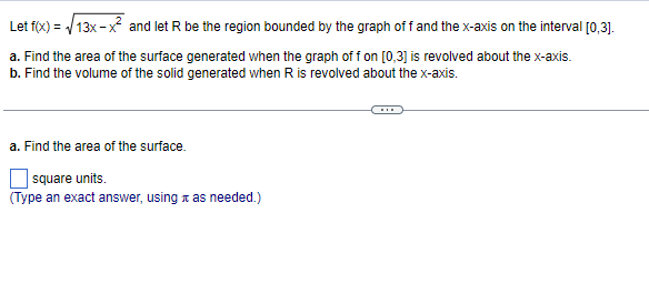 Solved Let f(x)=13x−x2 and let R be the region bounded by | Chegg.com