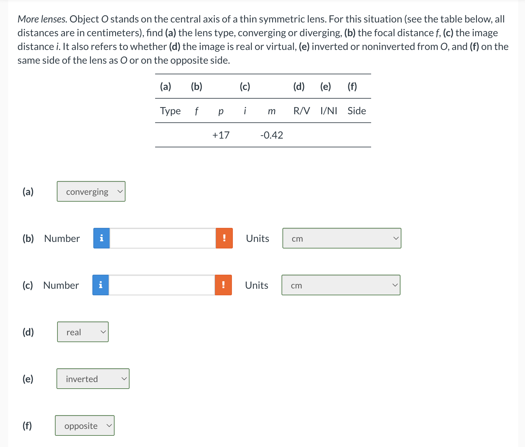 Solved More lenses. Object \( ﻿O \) ﻿stands on the central | Chegg.com