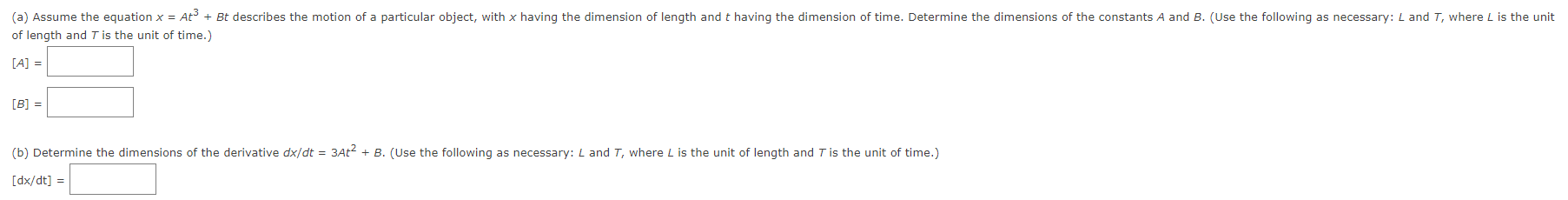 Solved Which of the following equations are dimensionally | Chegg.com