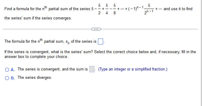 Solved Find a formula for the nth partial sum of the series | Chegg.com