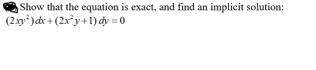 Solved Show that the equation is exact, and find an implicit | Chegg.com
