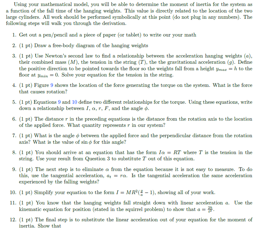 Solved Using your mathematical model, you will be able to | Chegg.com