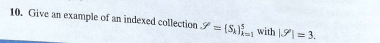 Solved 10. Give an example of an indexed collection | Chegg.com