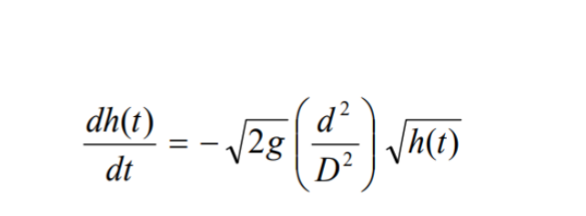 Solved dh(t) dt 128 d? D2 Vh(t) | Chegg.com