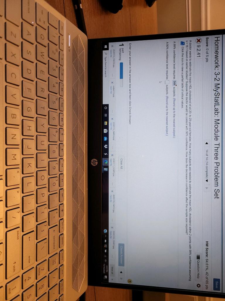 Solved Homework: 3-2 MyStatLab: Module Three Problem Set | Chegg.com
