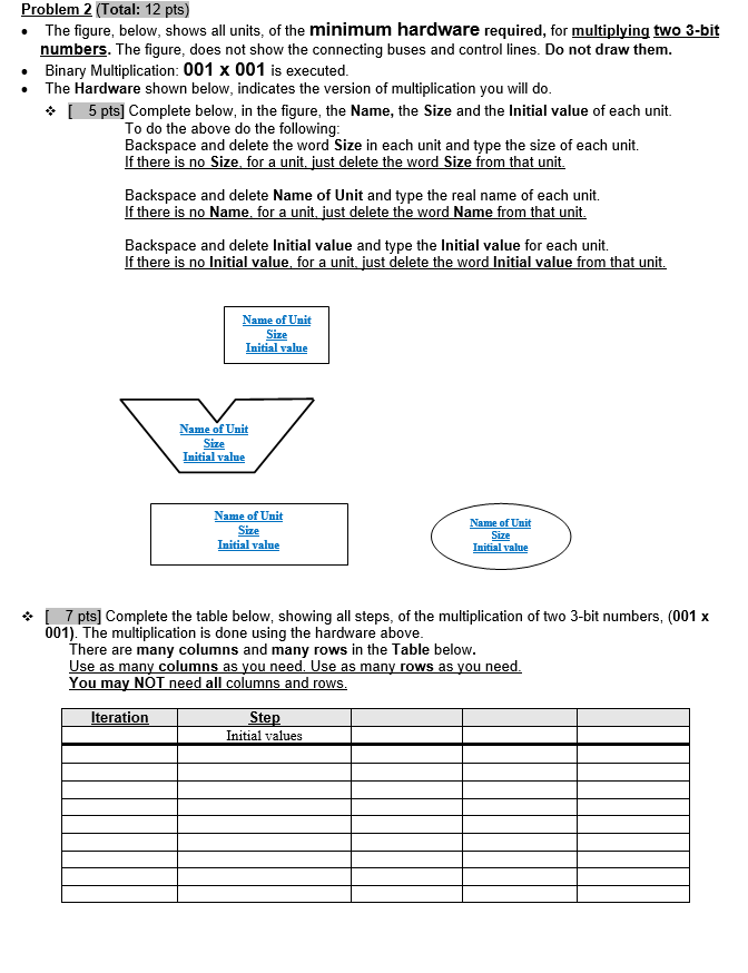 Solved Problem 2 (Total: 12 pts) • The figure, below, shows | Chegg.com