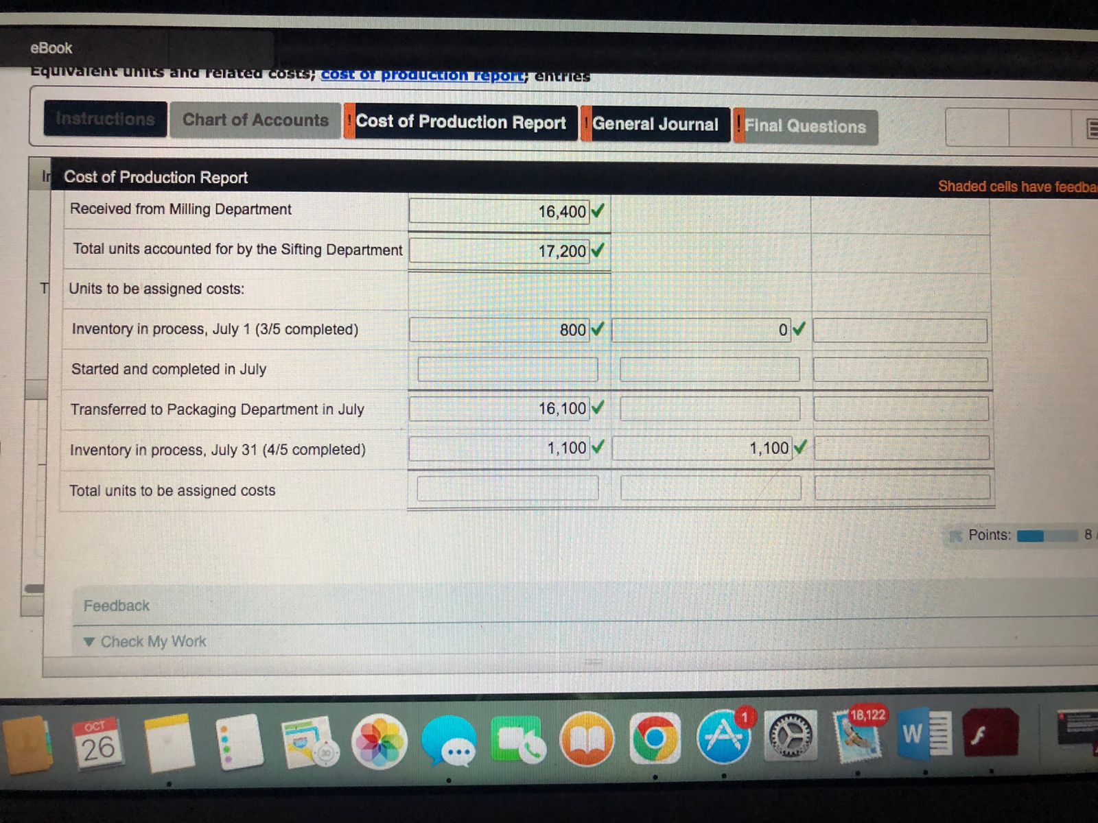 White Diamond Flour Company manufactures flour by a | Chegg.com