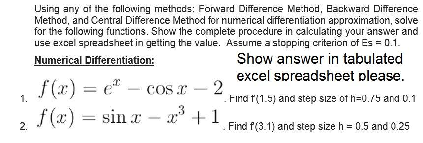 Solved Using any of the following methods: Forward | Chegg.com