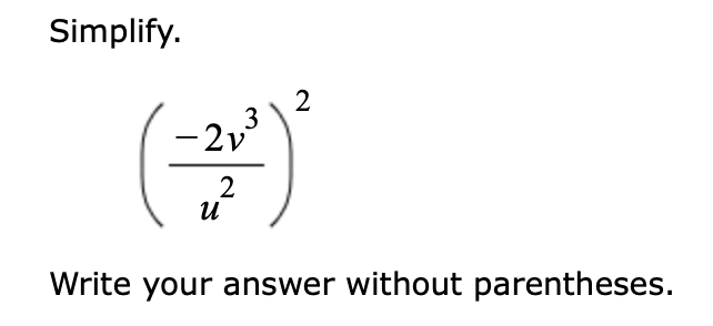 Solved Simplify. 2 -2,3 2 и Write your answer without | Chegg.com