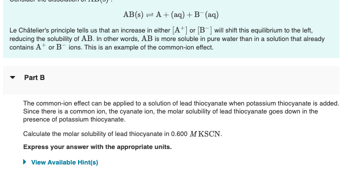 Solved Lead thiocyanate, Pb(SCN)2, has a Ksp value of 2.00 x | Chegg.com