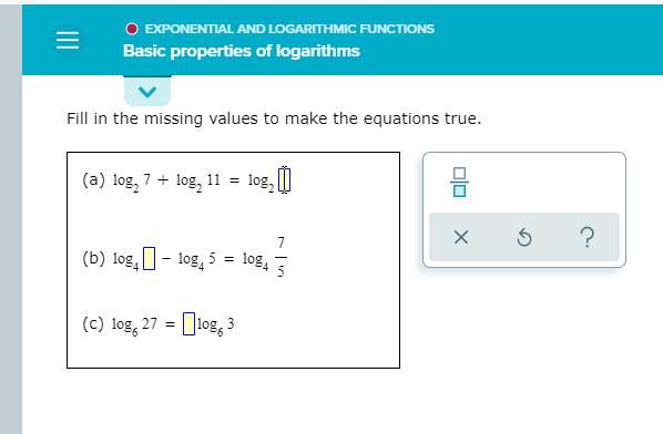 Solved O EXPONENTIAL AND LOGARITHMIC FUNCTIONS Basic | Chegg.com