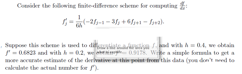 Solved Consider the following finite-difference scheme for | Chegg.com