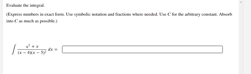 Solved Evaluate the integral. (Express numbers in exact | Chegg.com