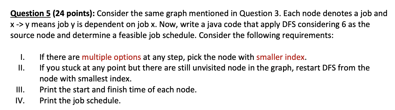 Solved Question 5 ( 24 points): Consider the same graph | Chegg.com Solved Question 5 ( 24 points): Consider the same graph | Chegg.com