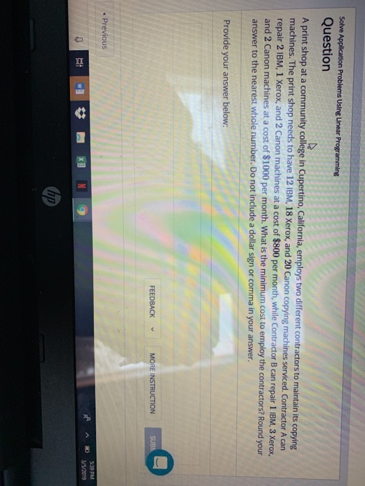 Solved Solve Application Problems Using Linear Programming | Chegg.com