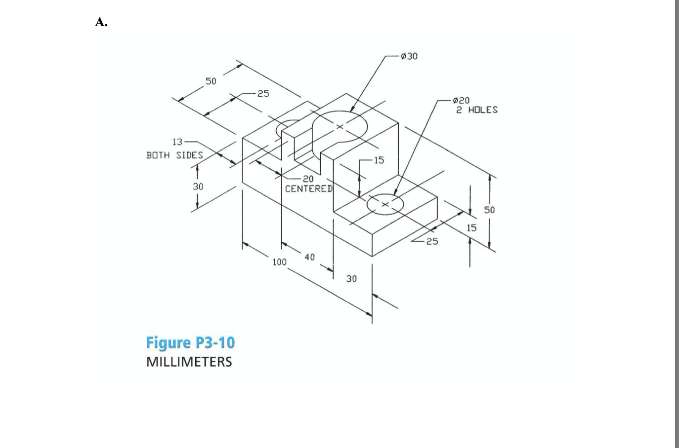 Solved Redraw the objects as solid models based on the | Chegg.com