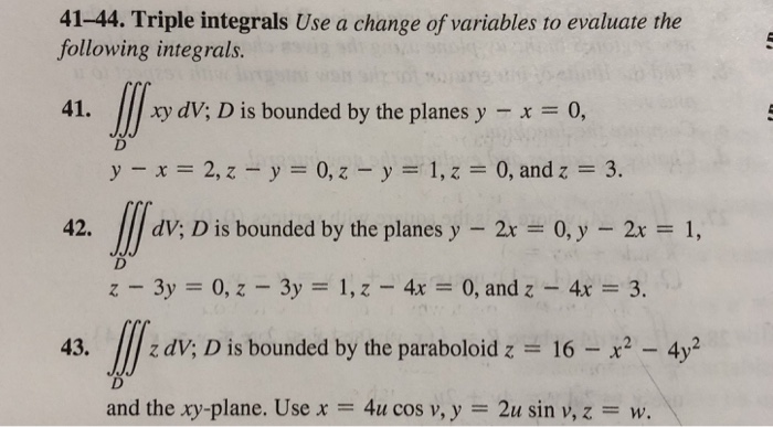 Solved #43! I’m stuck on how to get the bounds of the | Chegg.com