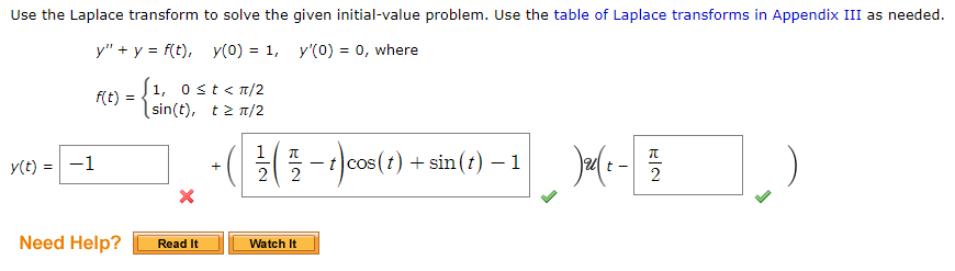 Solved Use the Laplace transform to solve the given | Chegg.com