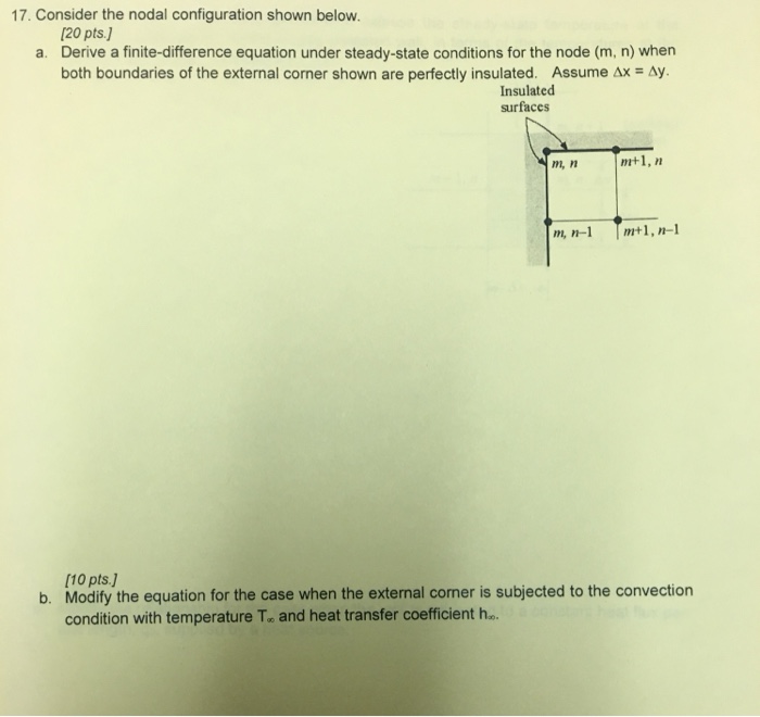Solved 17 Consider The Nodal Configuration Shown Below 20