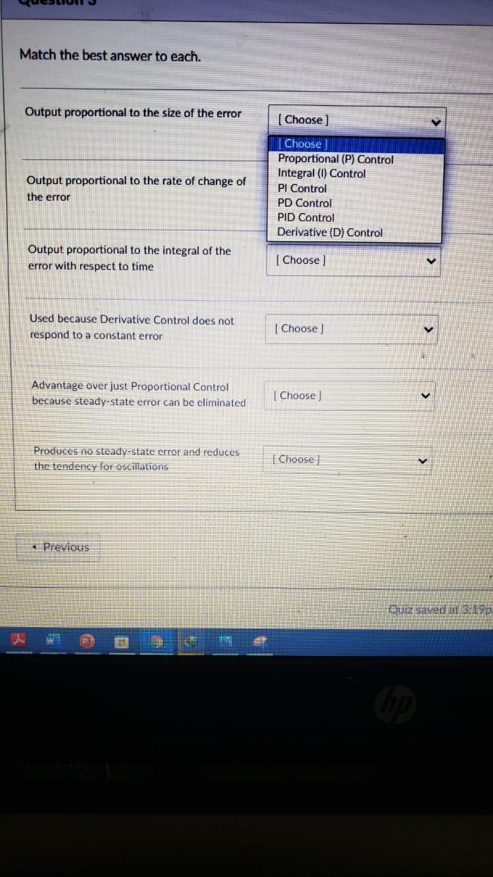 Solved Match each question with an option given in the drop | Chegg.com