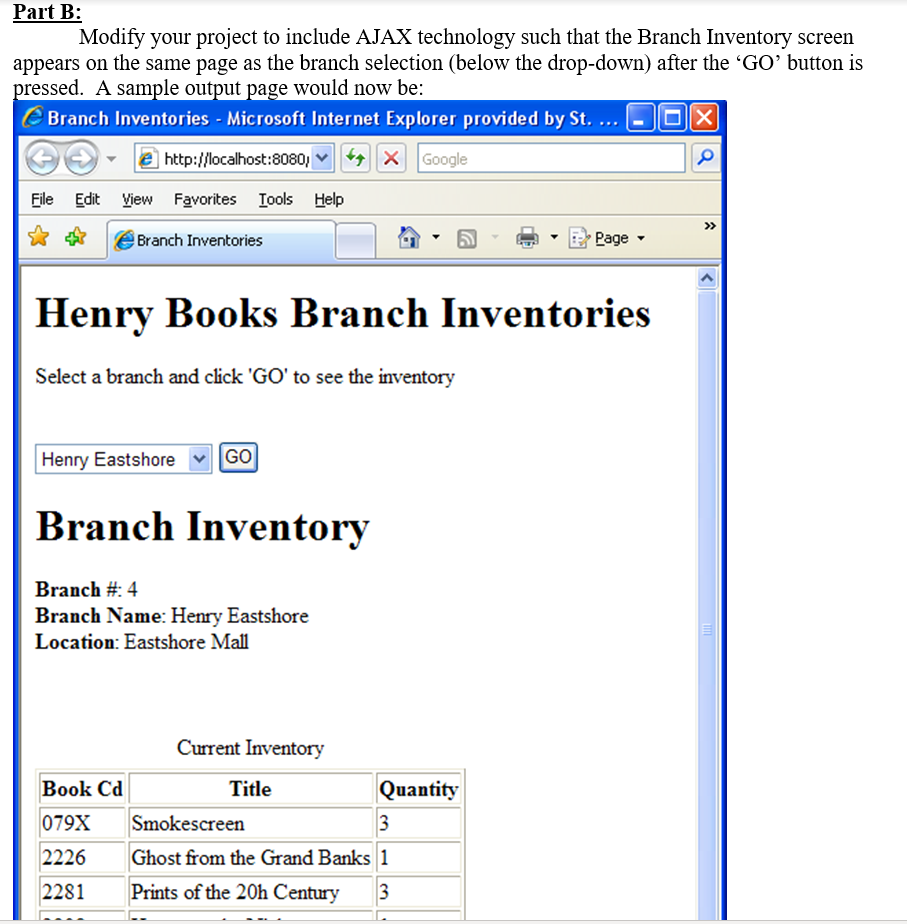 I need help finishing this project. This is the code | Chegg.com