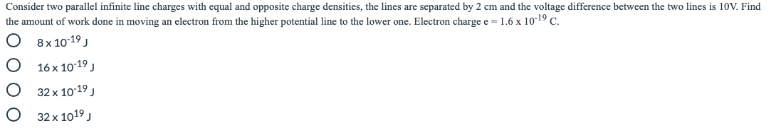 Solved Consider two parallel infinite line charges with | Chegg.com