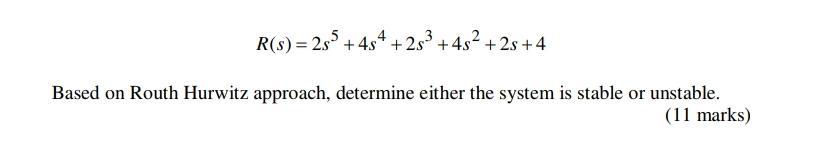 Solved Q3 (a) Describe the definition of marginally stable | Chegg.com