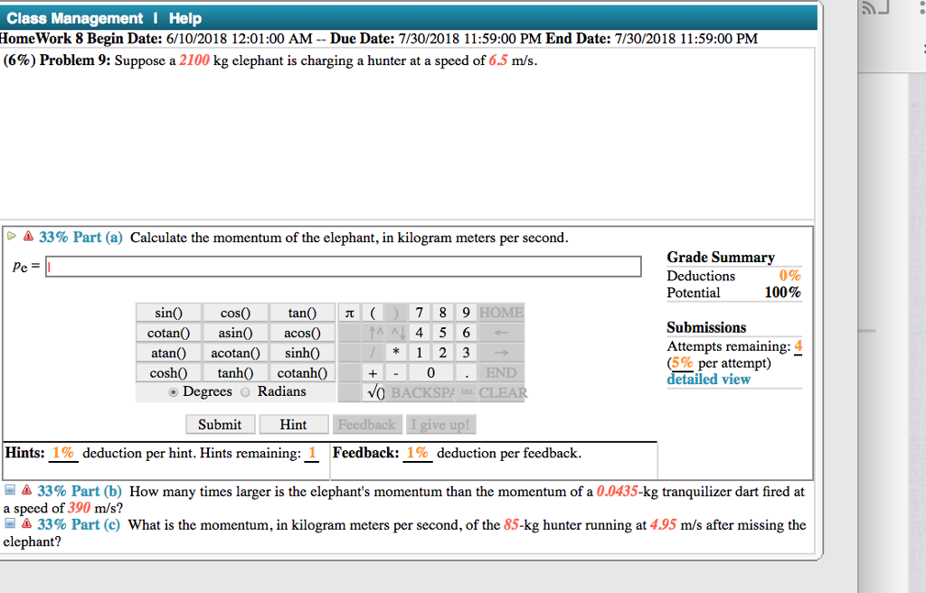 Solved Class Management I Help HomeWork 8 Begin Date: | Chegg.com