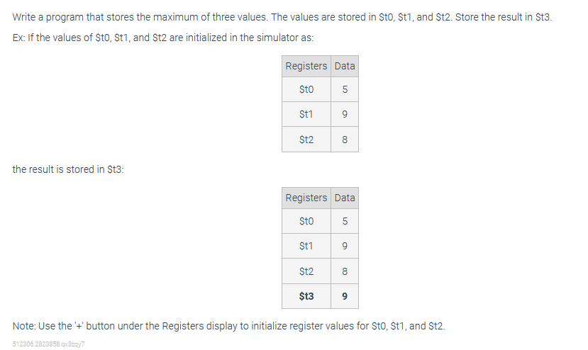 Solved Write a program that stores the maximum of three | Chegg.com