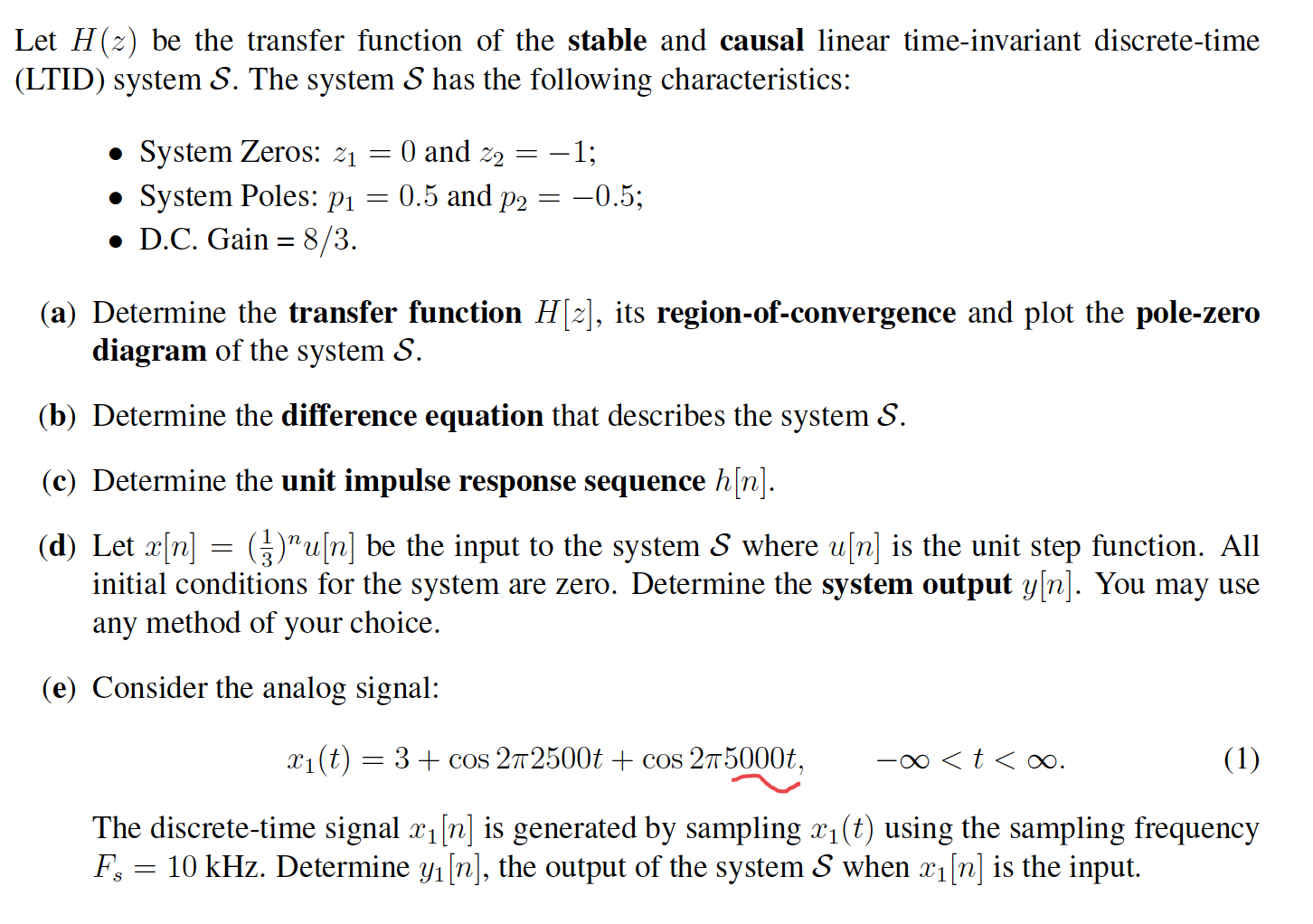 Solved Let H(z) be the transfer function of the stable and | Chegg.com