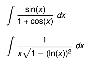 Solved solve the following integrals show all work and | Chegg.com