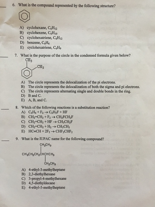Solved What is the compound represented by the following | Chegg.com