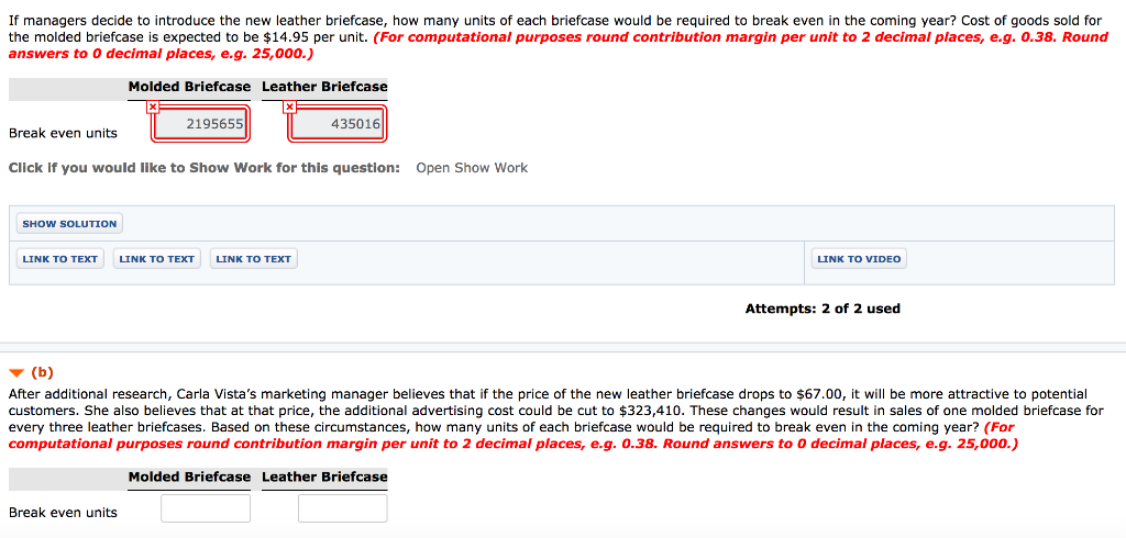 Solved Problem 3-38 (Part Level Submission) Carla Vista | Chegg.com