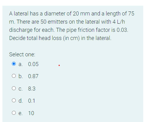 Solved A lateral has a diameter of 20 mm and a length of 75 | Chegg.com