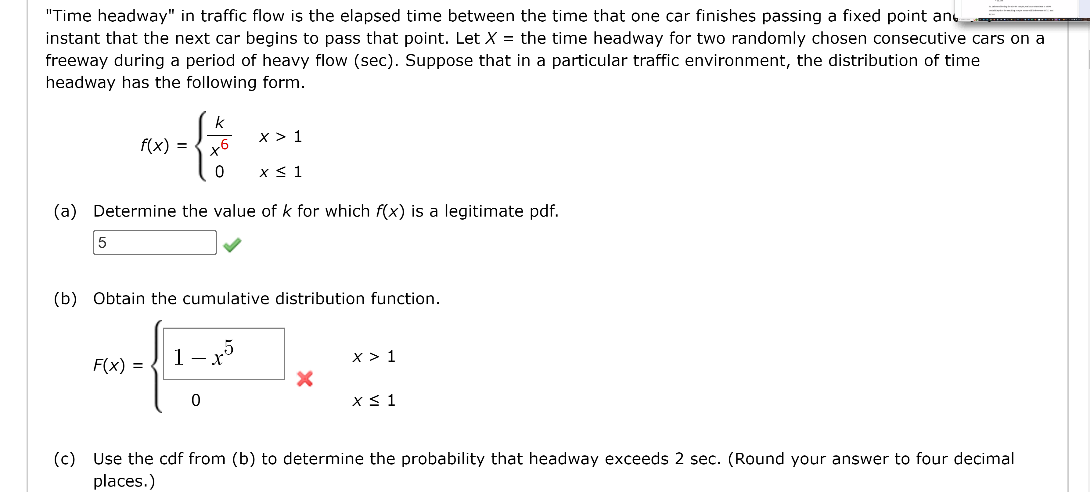 Solved "Time headway" in traffic flow is the elapsed time | Chegg.com
