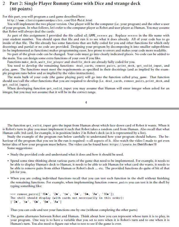 These are the rules and restriction of the question. | Chegg.com