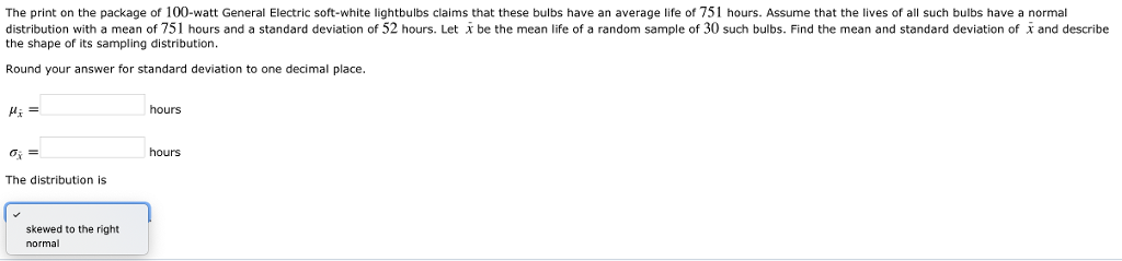 Solved The print on the package of 100-watt General Electric | Chegg.com