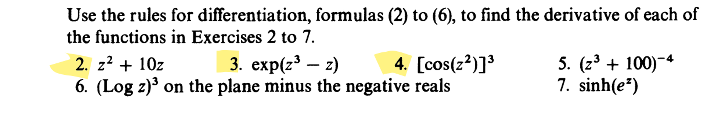 Solved Use the rules for differentiation, formulas | Chegg.com