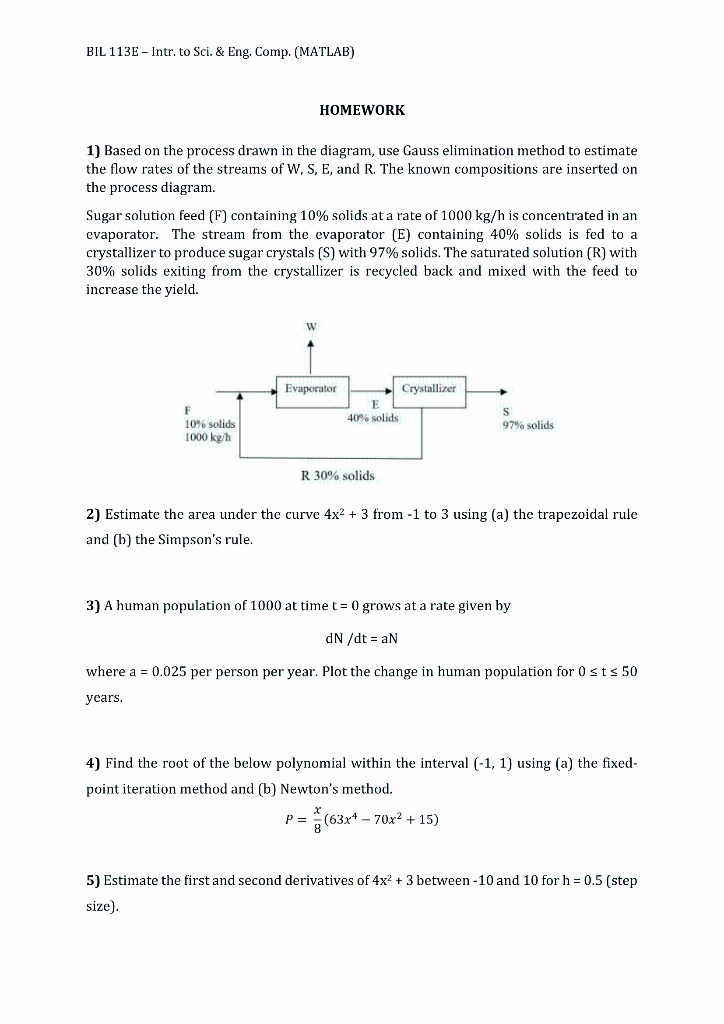 Solved 1) Based on the process drawn in the diagram, use | Chegg.com
