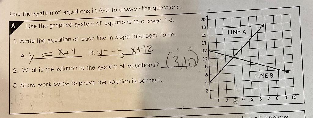 Solved Use the system of equations in A-C to answer the | Chegg.com