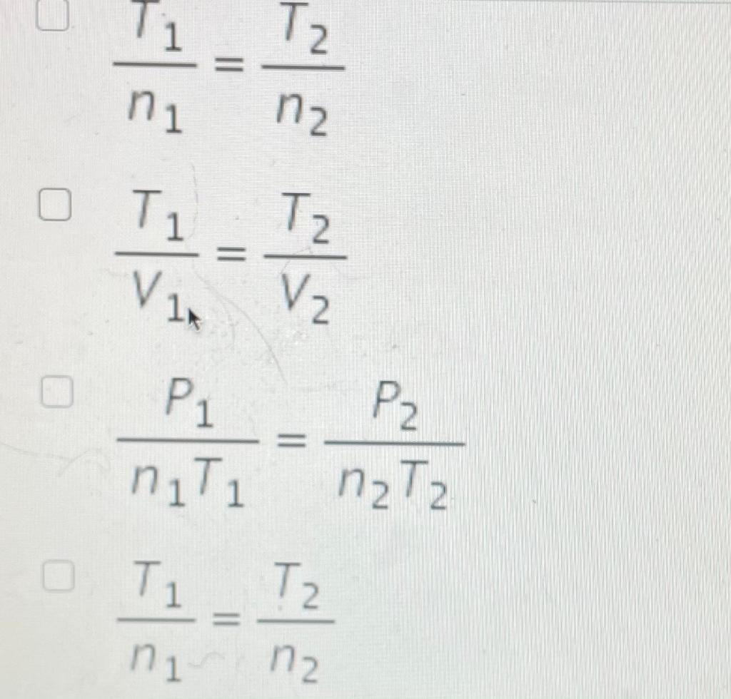 Solved The ideal gas law can be rearranged in many ways, | Chegg.com