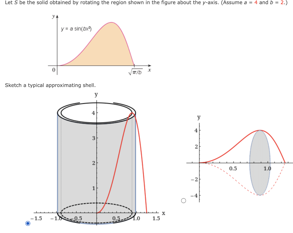 Solved Let S be the solid obtained by rotating the region | Chegg.com